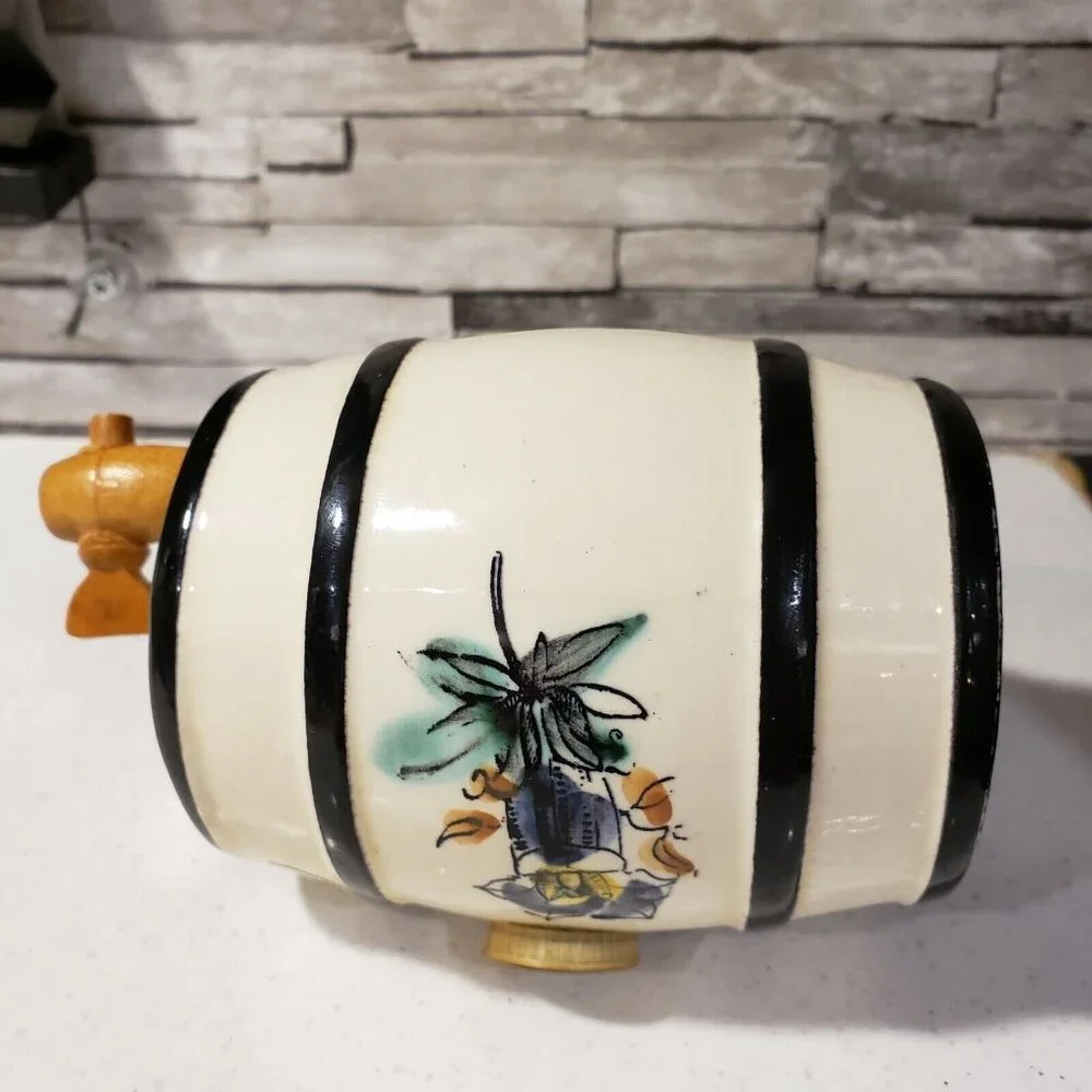 Enorm | Accents | Vintage Enorm W Germany Mini Liquor Wine Barrel Keg ...